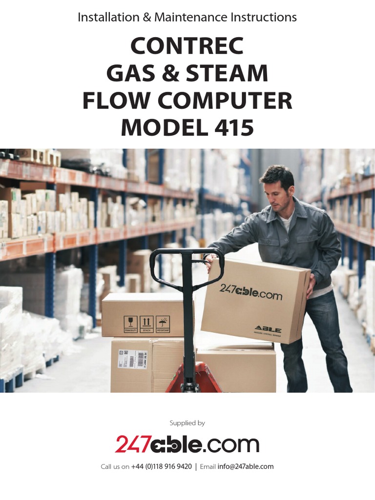 Contrec Gas & Steam Flow Computer Model 415 | PDF | Flow Measurement | Gases