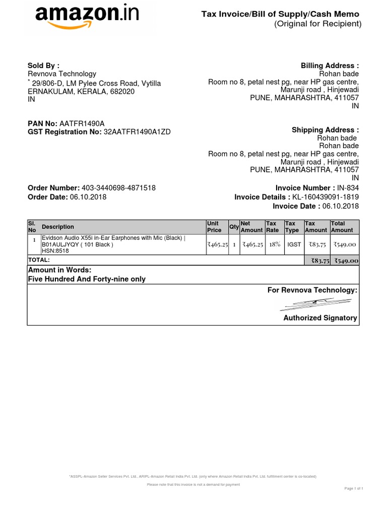 Headphone PDF | PDF | Invoice | Services (Economics)