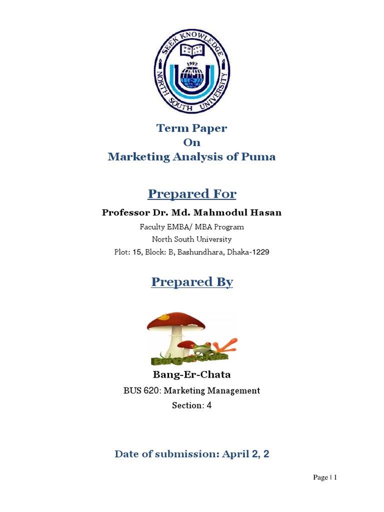Puma Marketing Analysis | PDF | Brand | Market Segmentation