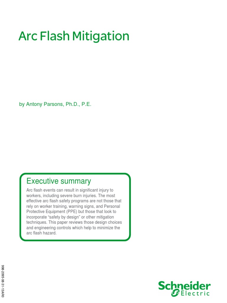 Arc Flash Mitigation: Executive Summary | PDF | Personal Protective ...