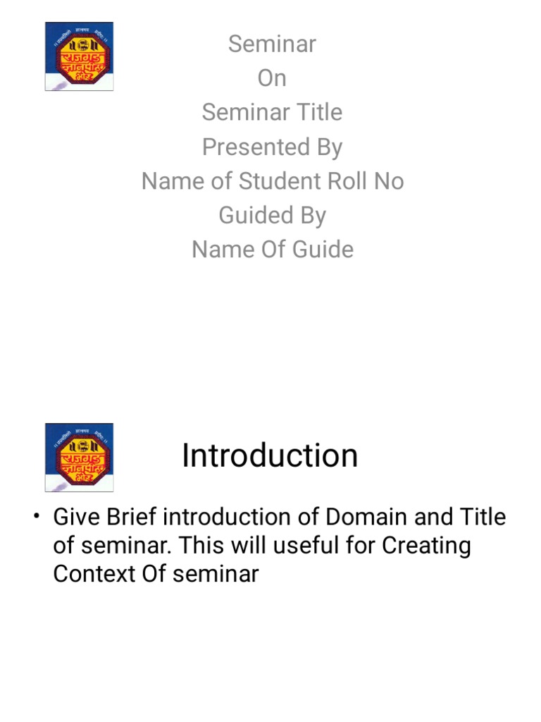 Seminar Presentation PDF | PDF | Engineering | Computer Science