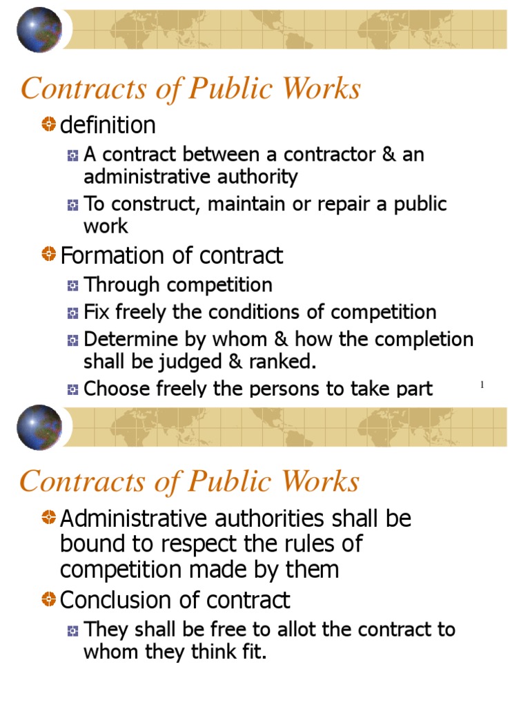 Cont Public Works | PDF | Legal Concepts | Government