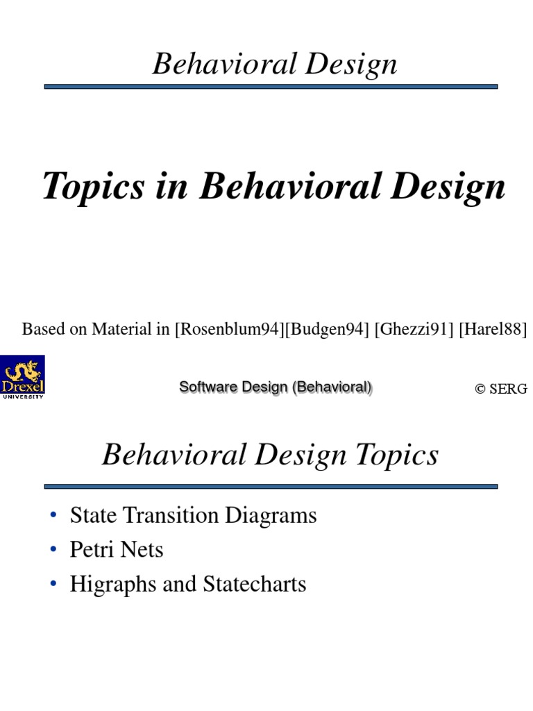Topics in Behavioral Design | PDF | Computer Engineering | Areas Of ...