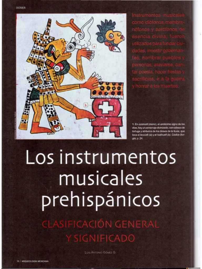 Instrumentos Musicales Prehispánicos PDF | PDF | Instrumentos musicales ...