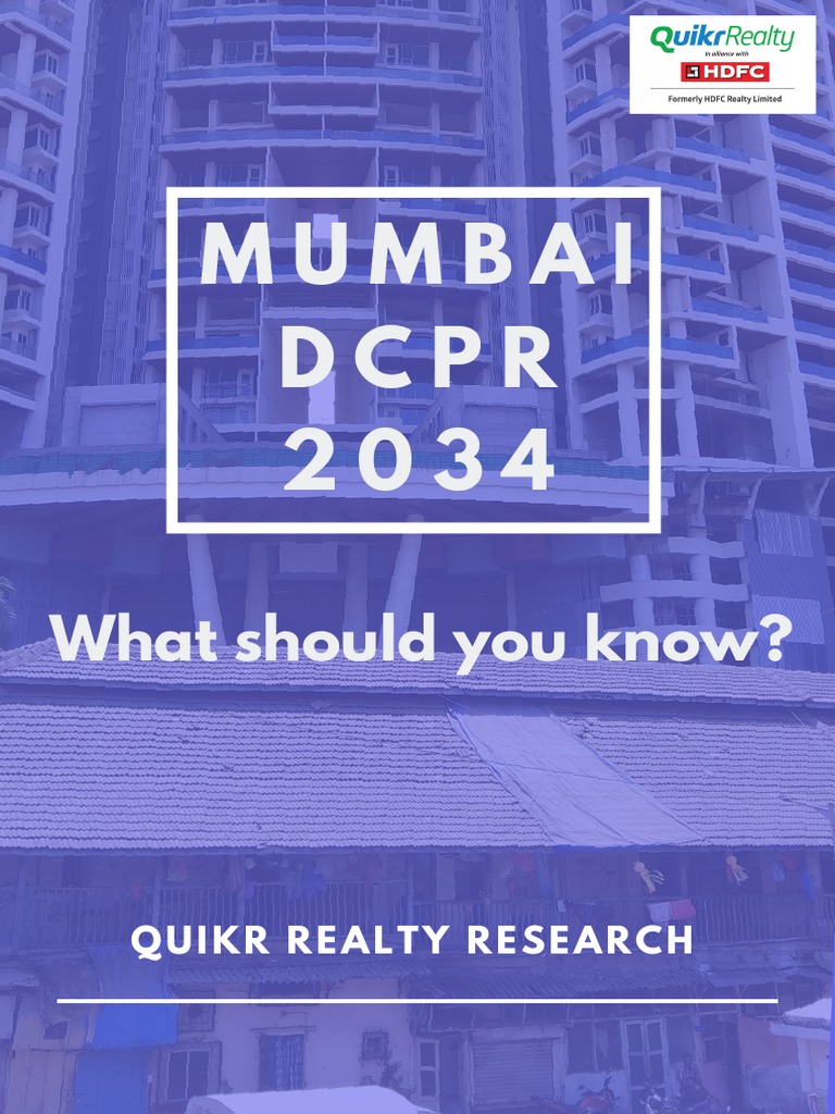889382mumbai DCPR 2034 | PDF | Building | Mumbai