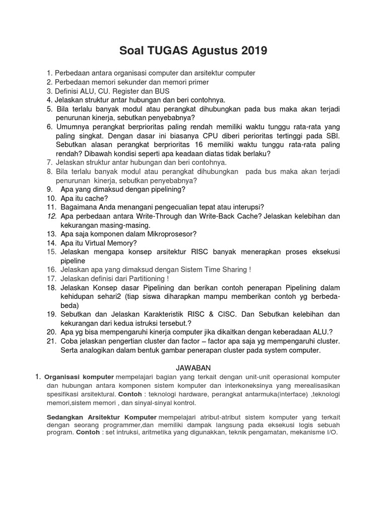 Soal Quis 19 | PDF
