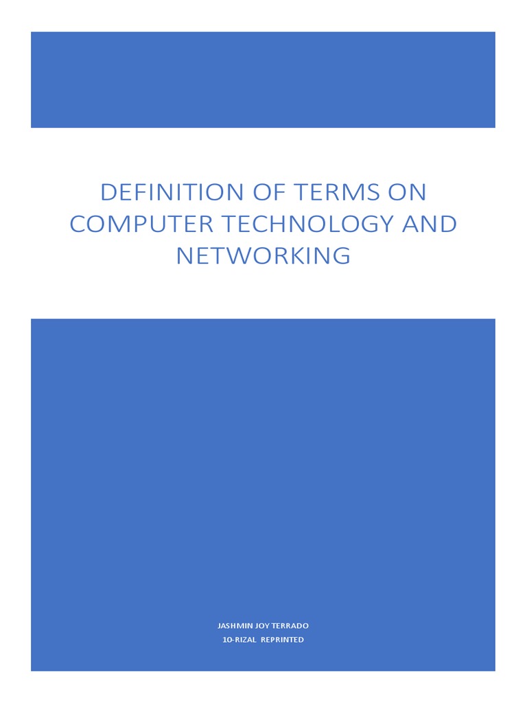 An Introduction to Networking Concepts: Defining Common Terms and Exploring the OSI and TCP/IP ...