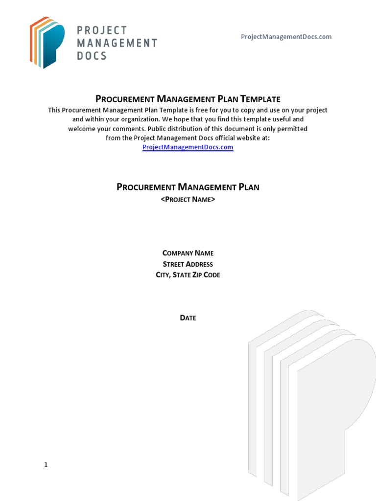 Free Procurement Management Plan Template | PDF | Procurement | Project ...