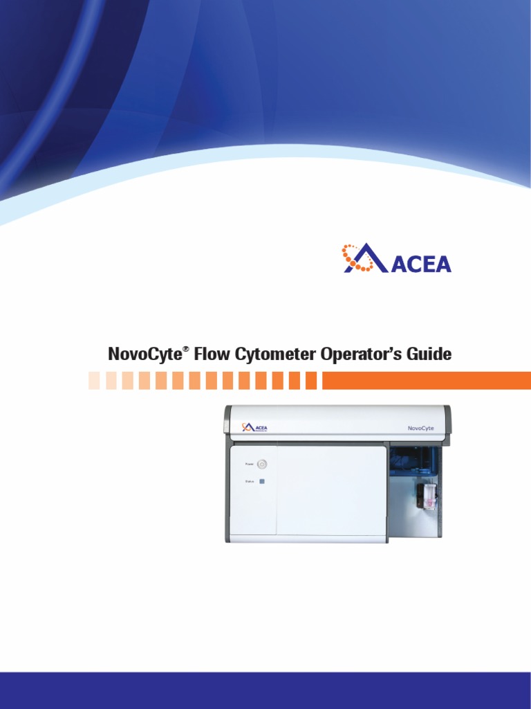 NovoCyte Flow Cytometer Operator's Guide | PDF | Flow Cytometry | Laser