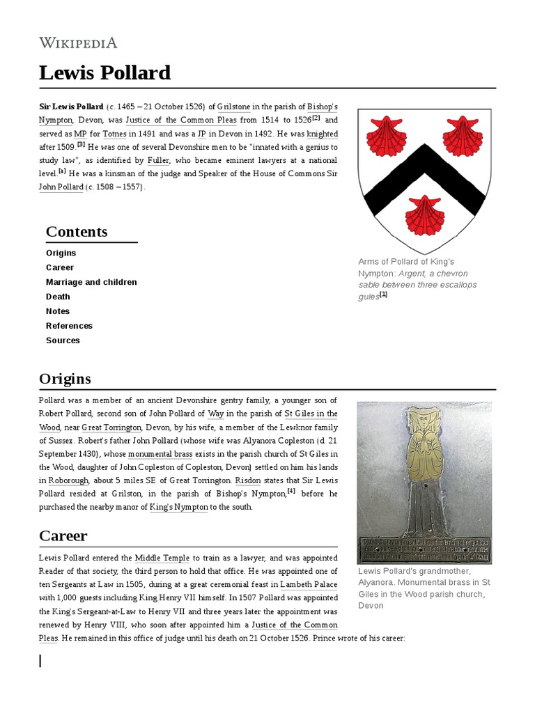 Lewis Pollard | PDF | Devon