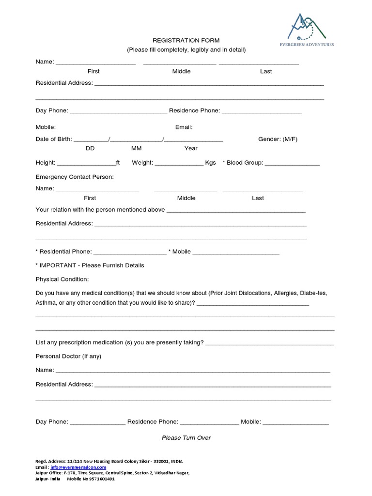 Self Declaration Form | PDF | Risk