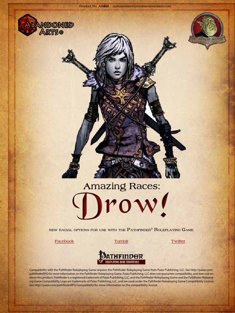 Amazing Races Drow PDF | PDF | Derivative Work | Copyright