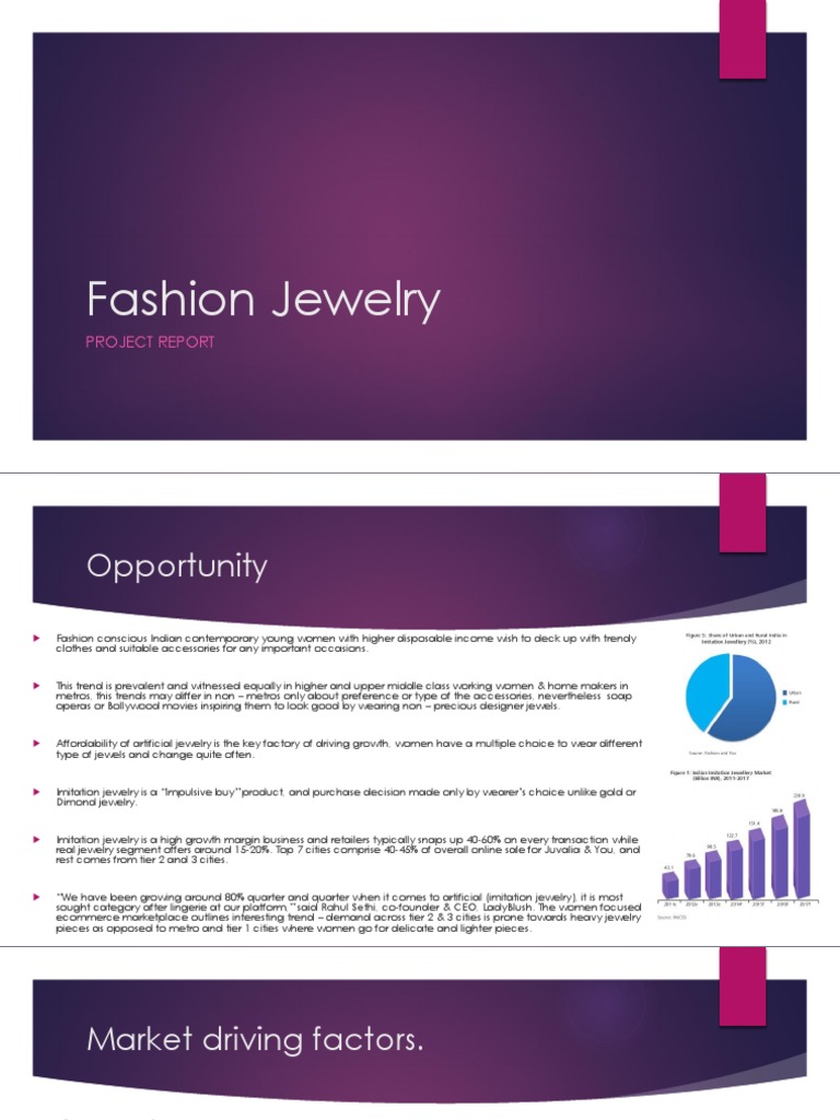 Project - 1 Fashion Jewelery | PDF | Jewellery | Necklace
