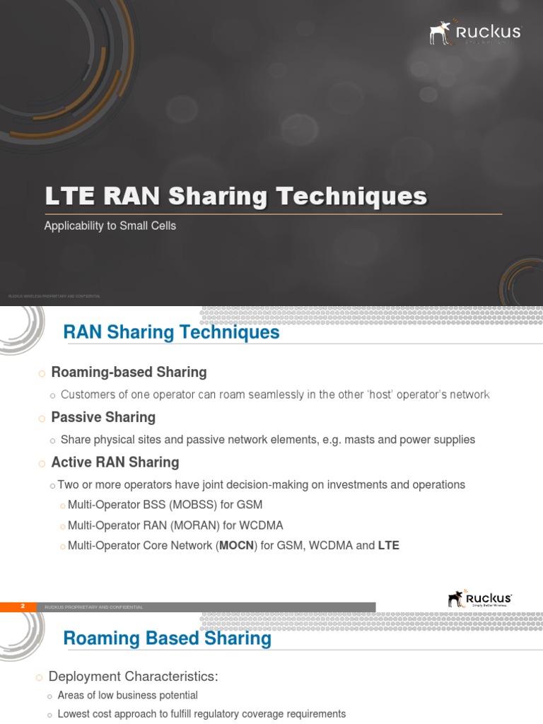 RAN Sharing v1.2 | PDF | Network Protocols | Networking Standards