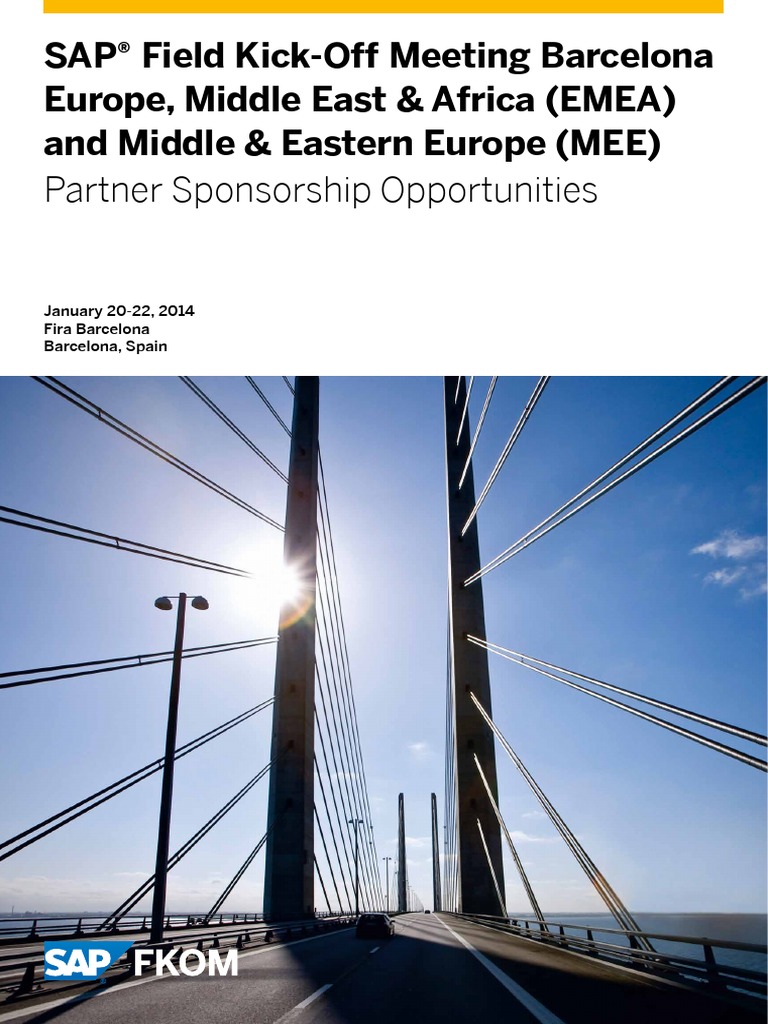 Partner Sponsorship Opportunities | PDF | Sap Se | Strategic Management