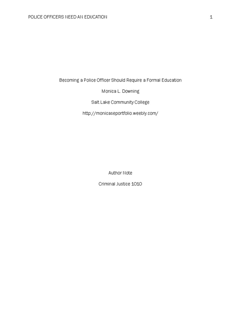 Final Report | PDF | Police Officer | Police