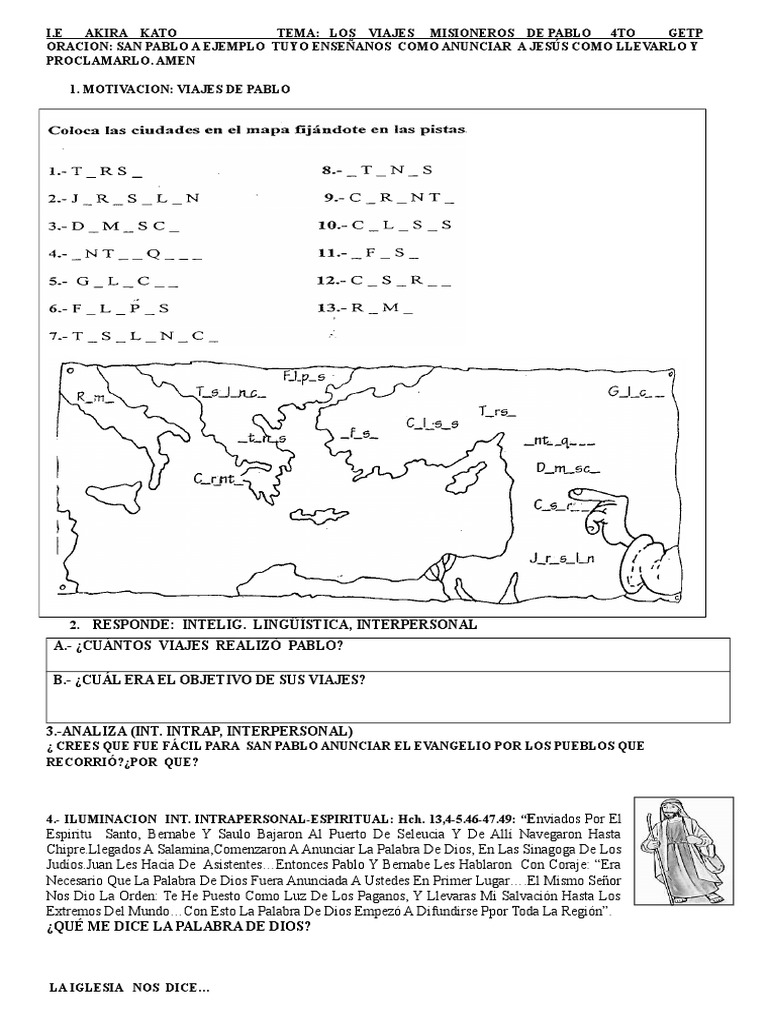 Viajes de Pablo | PDF | Bernabé | Pablo el apóstol