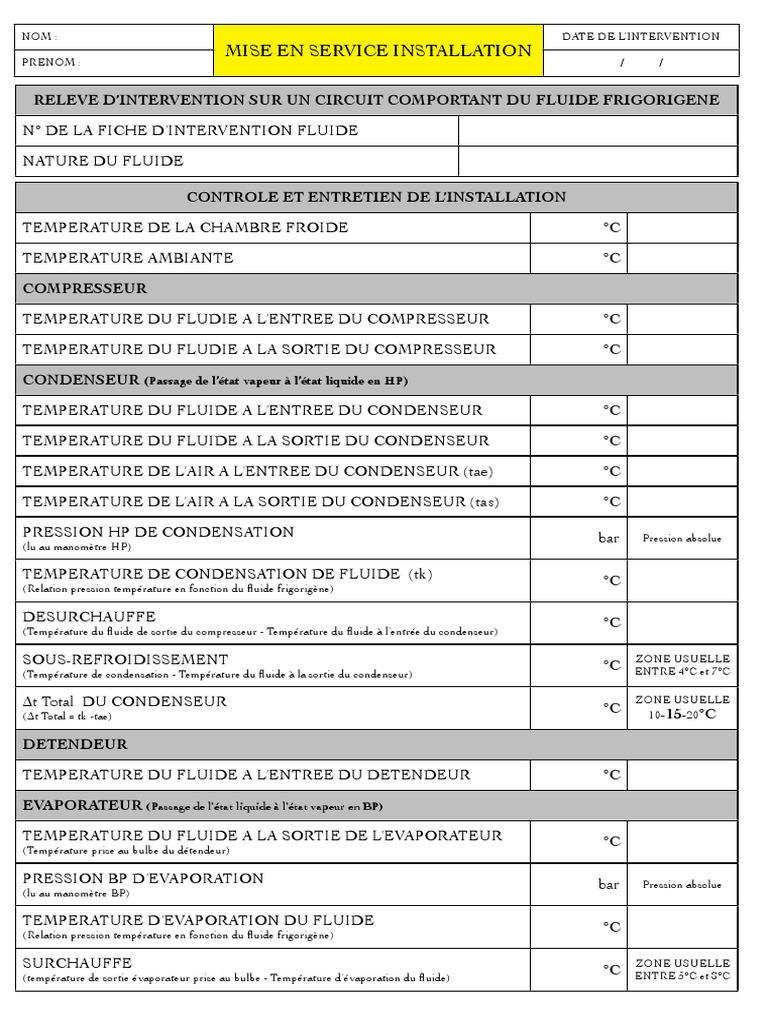 Version 2 Tableau de Releve | PDF | Condensation | Température