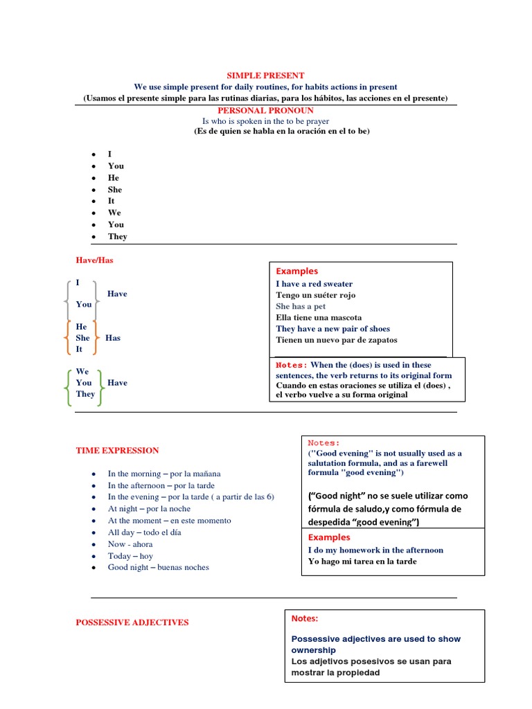 Resumen de Ingles | Download Free PDF | Syntactic Relationships ...
