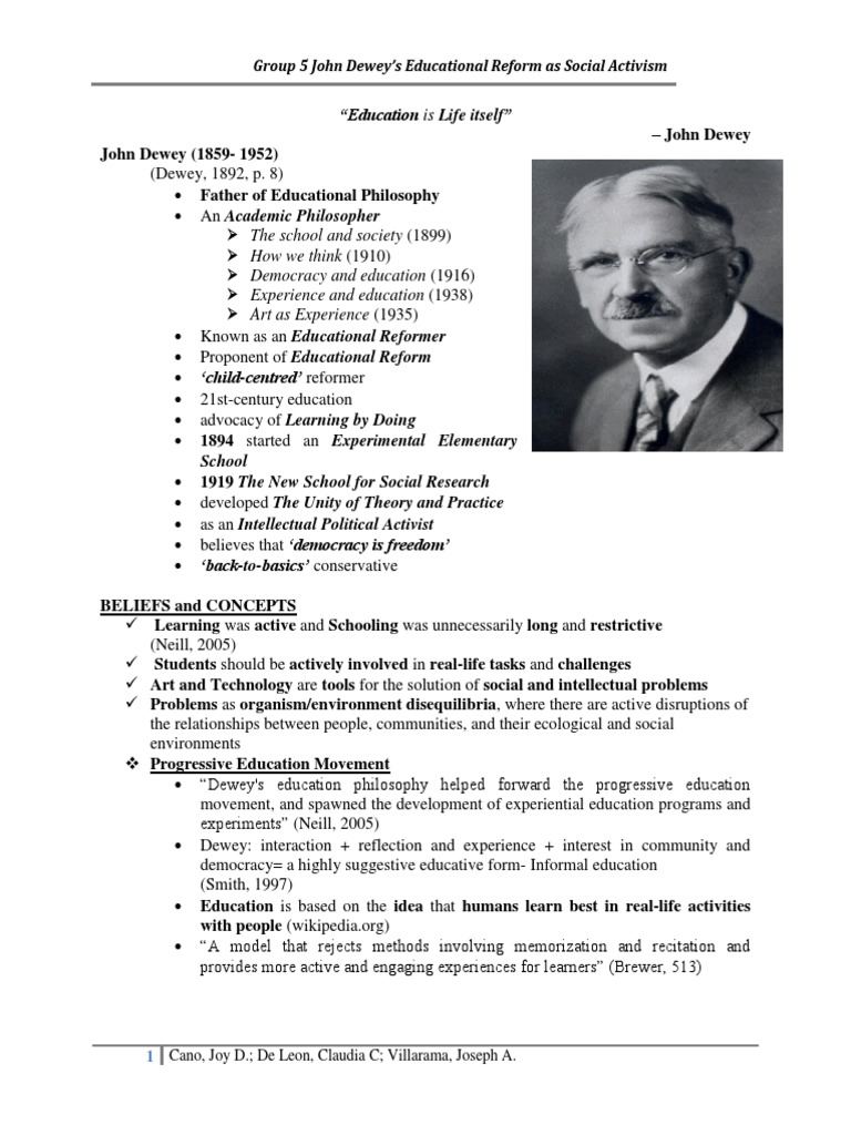 John Dewey | PDF | John Dewey | Education Reform