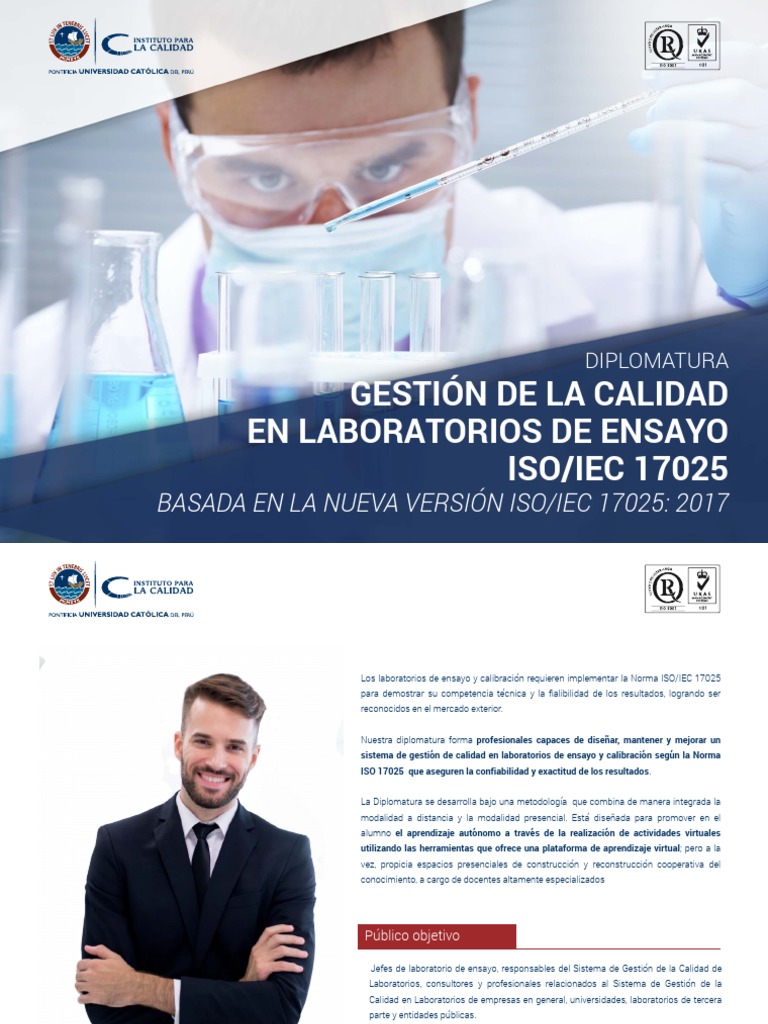 Brochure Tematico - QLAB | PDF | Calidad (comercial) | Gestión de la calidad