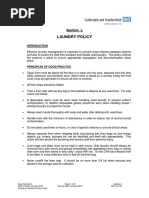 Checklist For Linens and Laundry Department | PDF | Personal Protective ...
