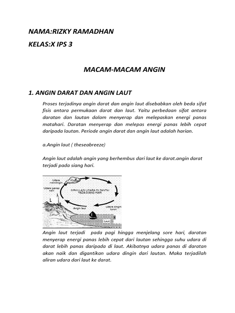 Proses Angin Darat dan Laut | PDF | Sejarah