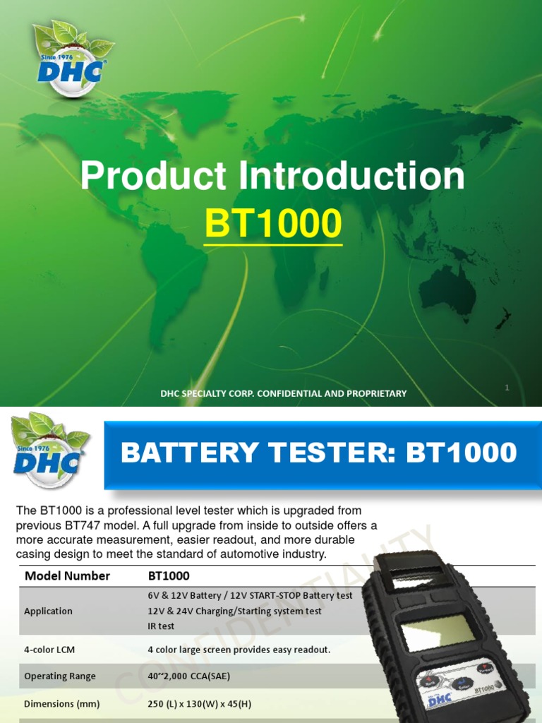 DHC BT1000 Product Introduction_20180314 | Manufactured Goods | Technology