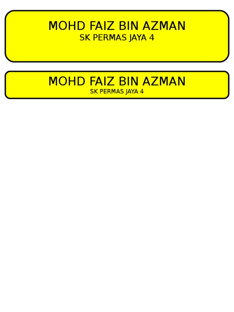 Label Tepi Fail - 2018 | PDF