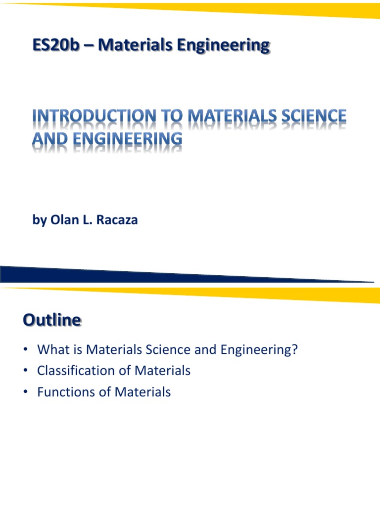 Introduction To Materials Science and Engineering | PDF | Materials ...
