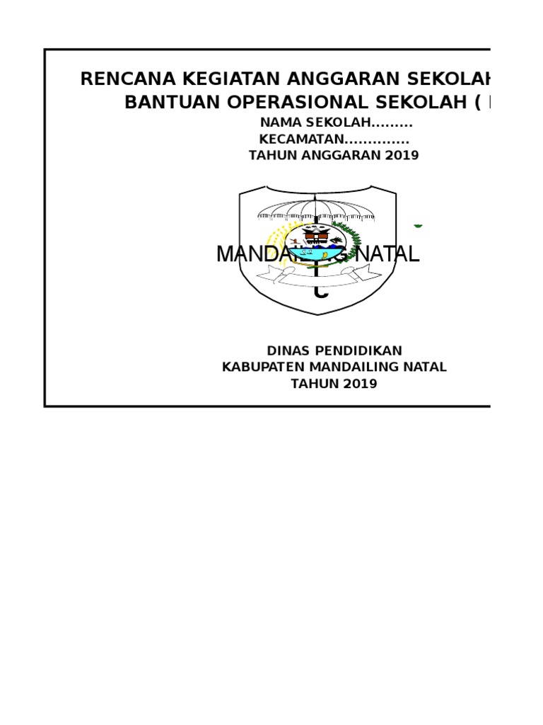 Format Rkas Dari Dinas | PDF