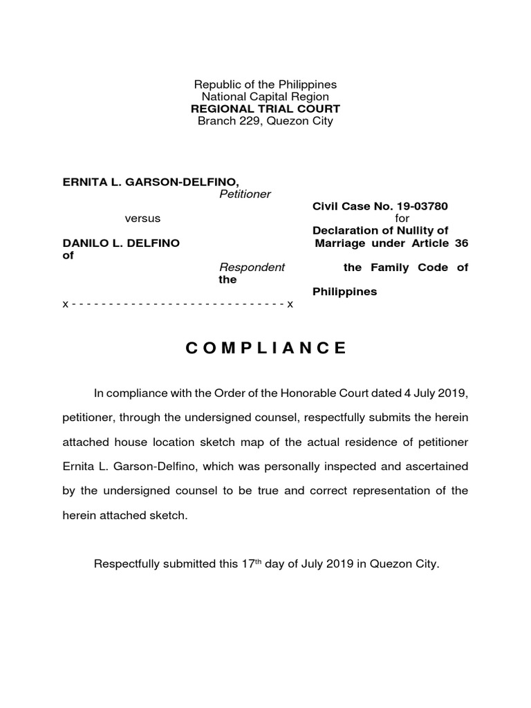 Compliance Sketch Map | PDF