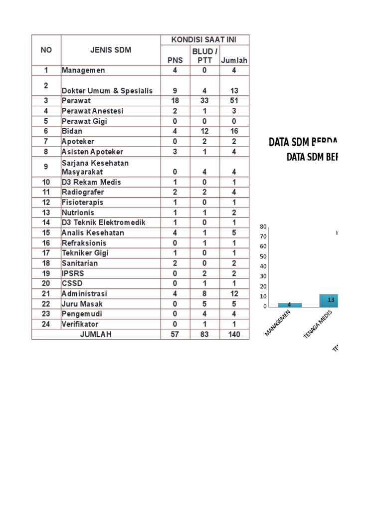Data SDM Berdasarkan Status Kepegawaian | PDF | Science & Mathematics