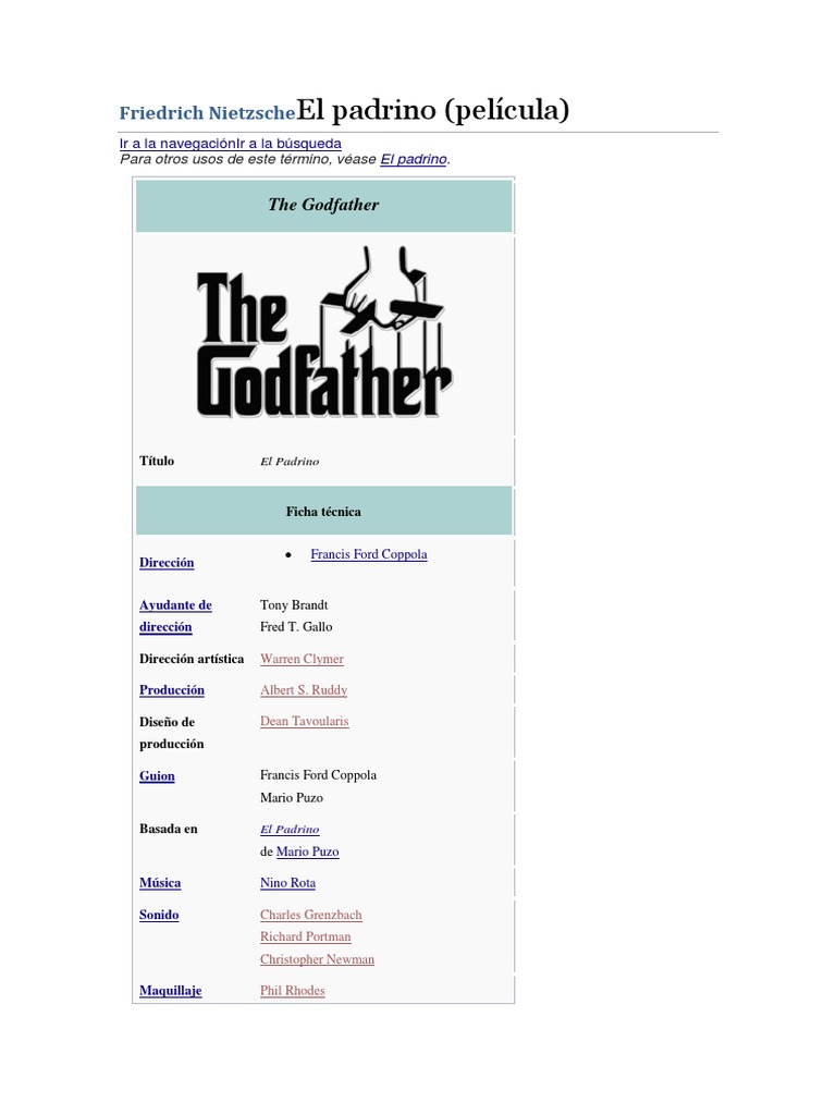 El Padrino | PDF | Cine