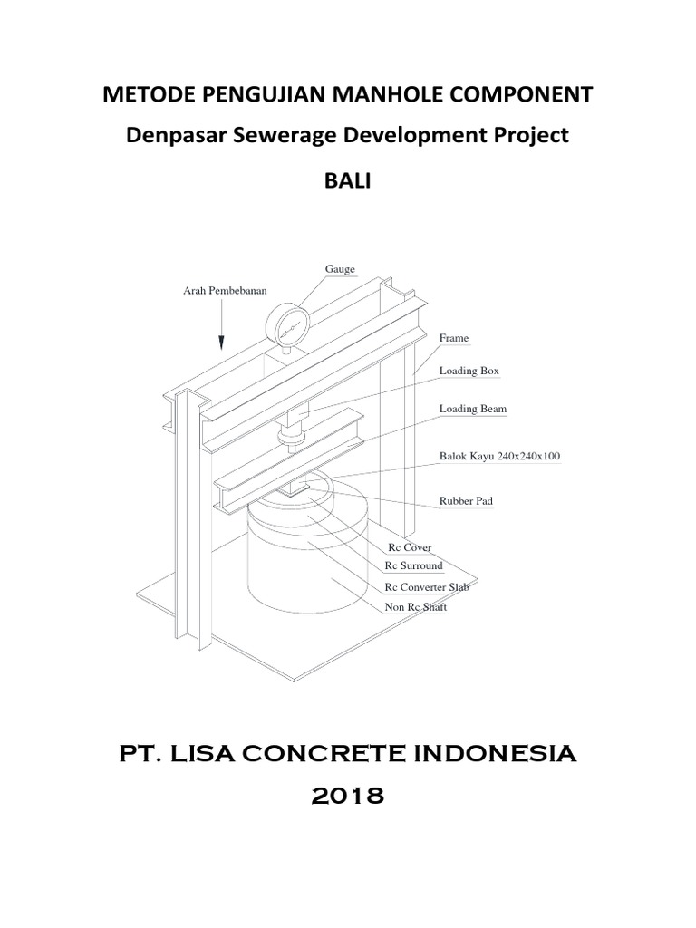 Metode Pengujian Manhole Component | PDF