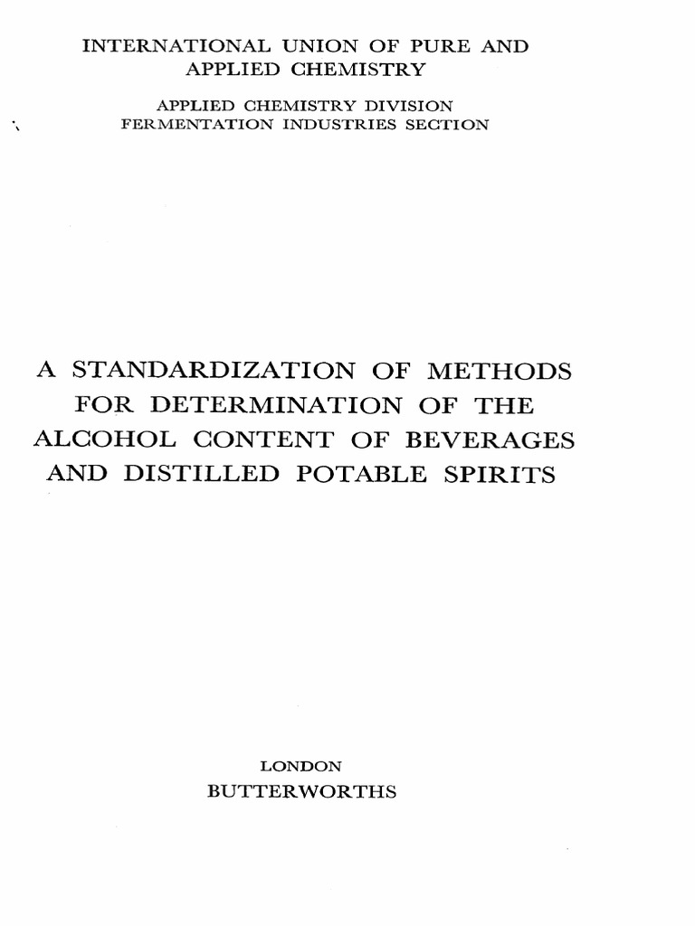 Tablas de Grado Alcohol | PDF | Alcoholic Drinks | Density