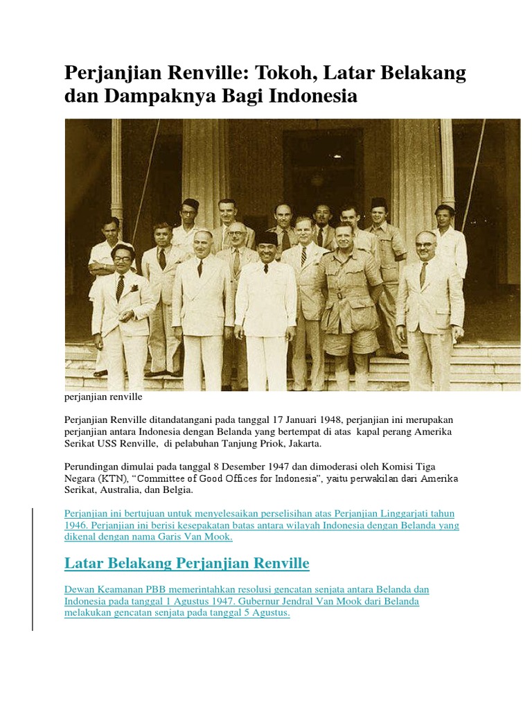 Perjanjian Renville | PDF