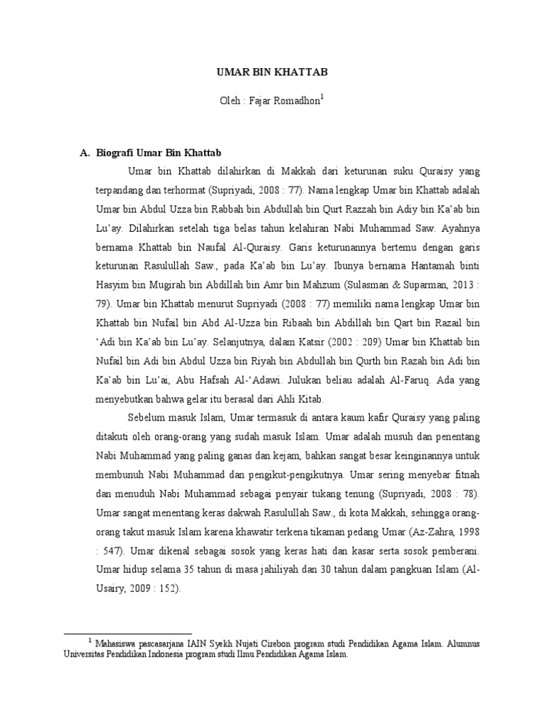 Umar Bin Khattab | PDF