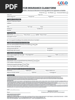 Mapfre Middlesea Motor Claim Form | PDF | Insurance
