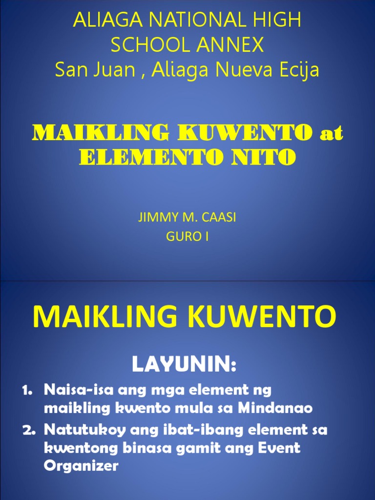 MAIKLING kWENTO | PDF