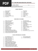 ABC Checklist - Version 2 | PDF | Social Psychology | Action (Philosophy)