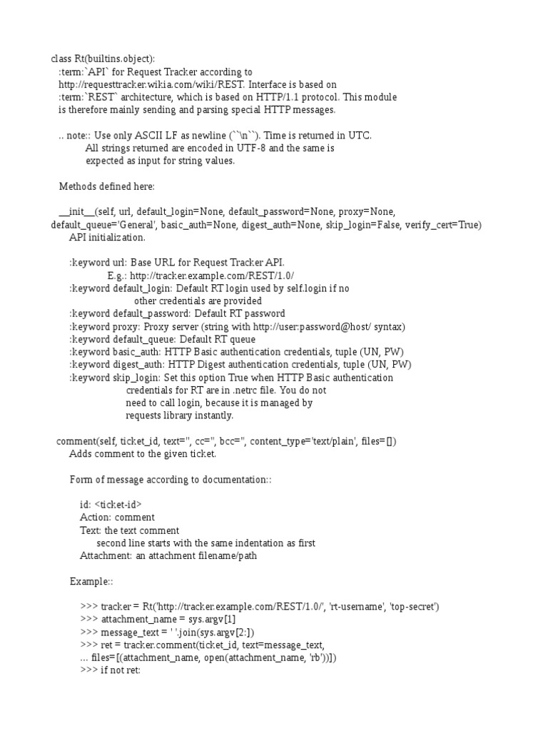 RT Python Library | PDF | Hypertext Transfer Protocol | Areas Of ...