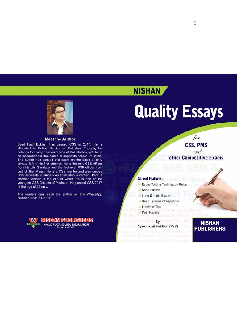 Essay Book | PDF | Paragraph | Essays