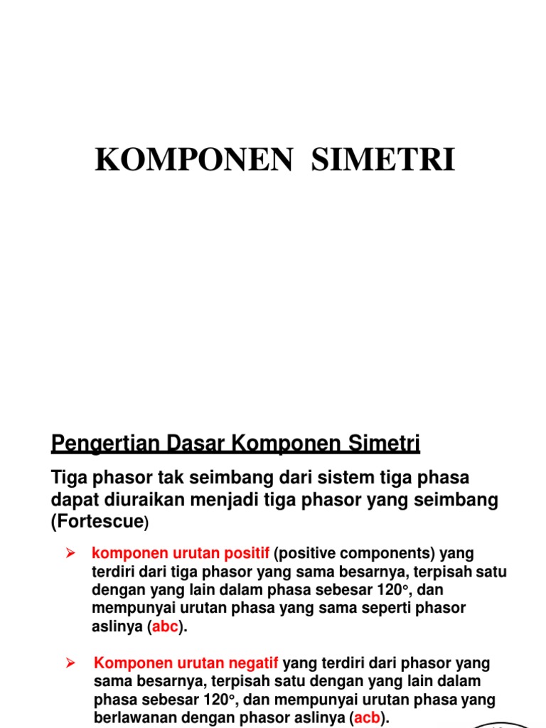 Komponen Simetri | PDF