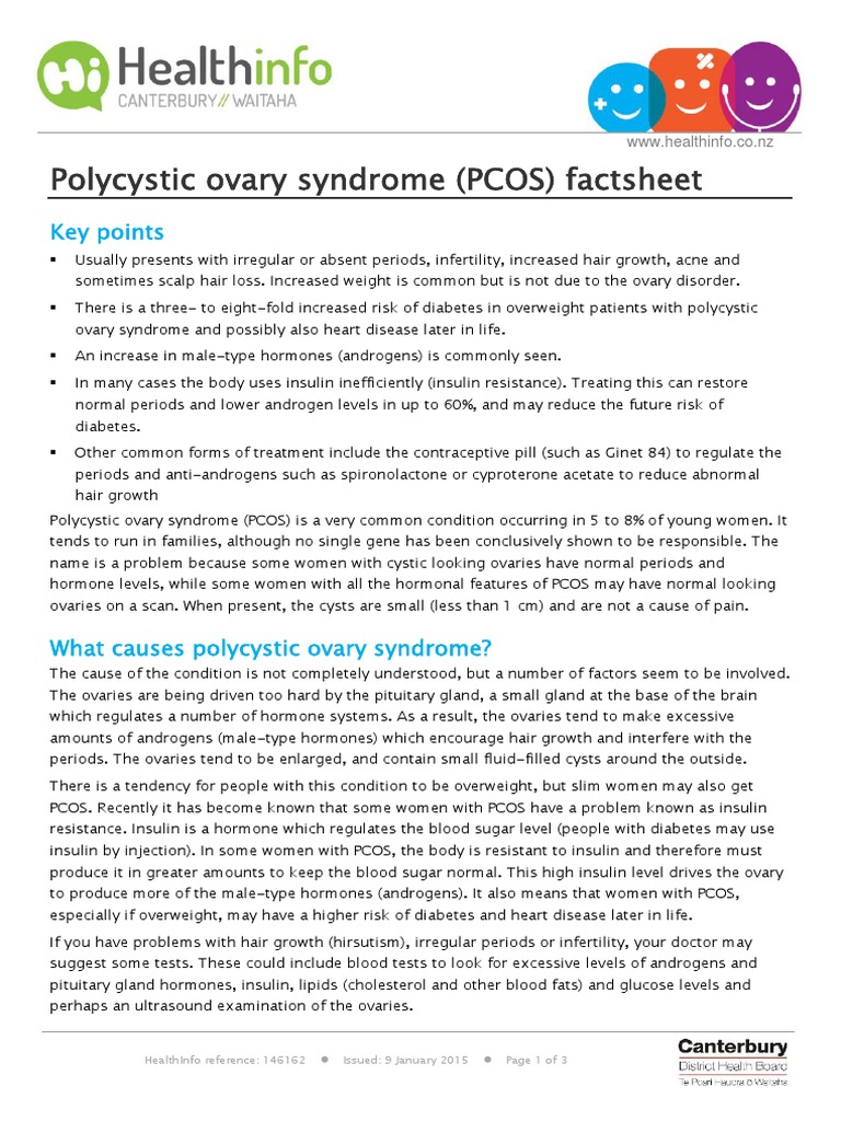 Polycystic Ovary Syndrome (PCOS) Factsheet: Key Points | PDF ...