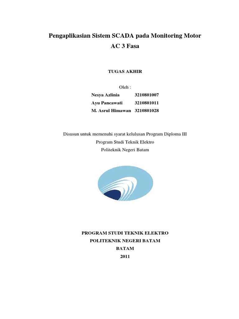 SCADA untuk Monitoring Motor AC 3 Fasa | PDF | Teknologi & Rekayasa