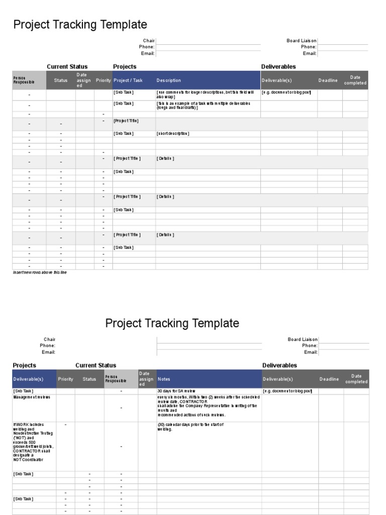 Template ProjectTracking | PDF | Proprietary Software | Intellectual Works