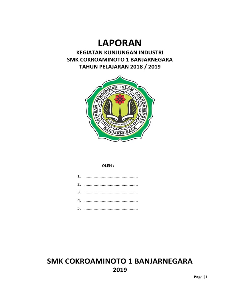 Contoh Laporan KI SMK Cokro 1 | PDF | Bisnis