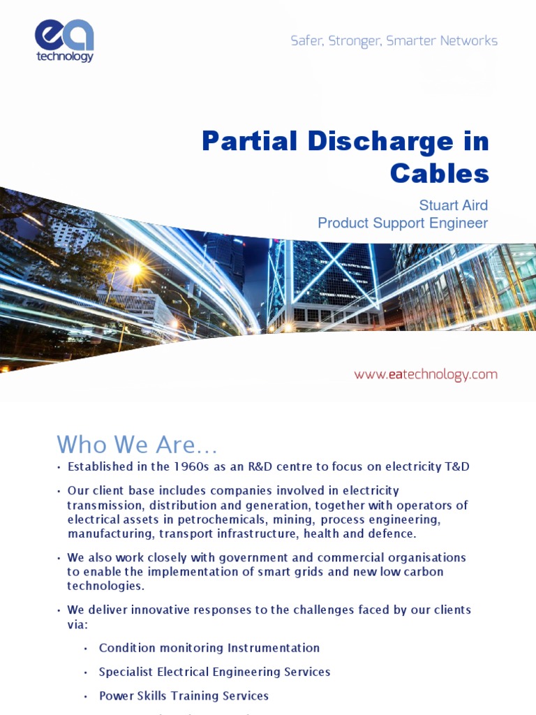 Understanding Partial Discharge in Cables | PDF | Coaxial Cable ...