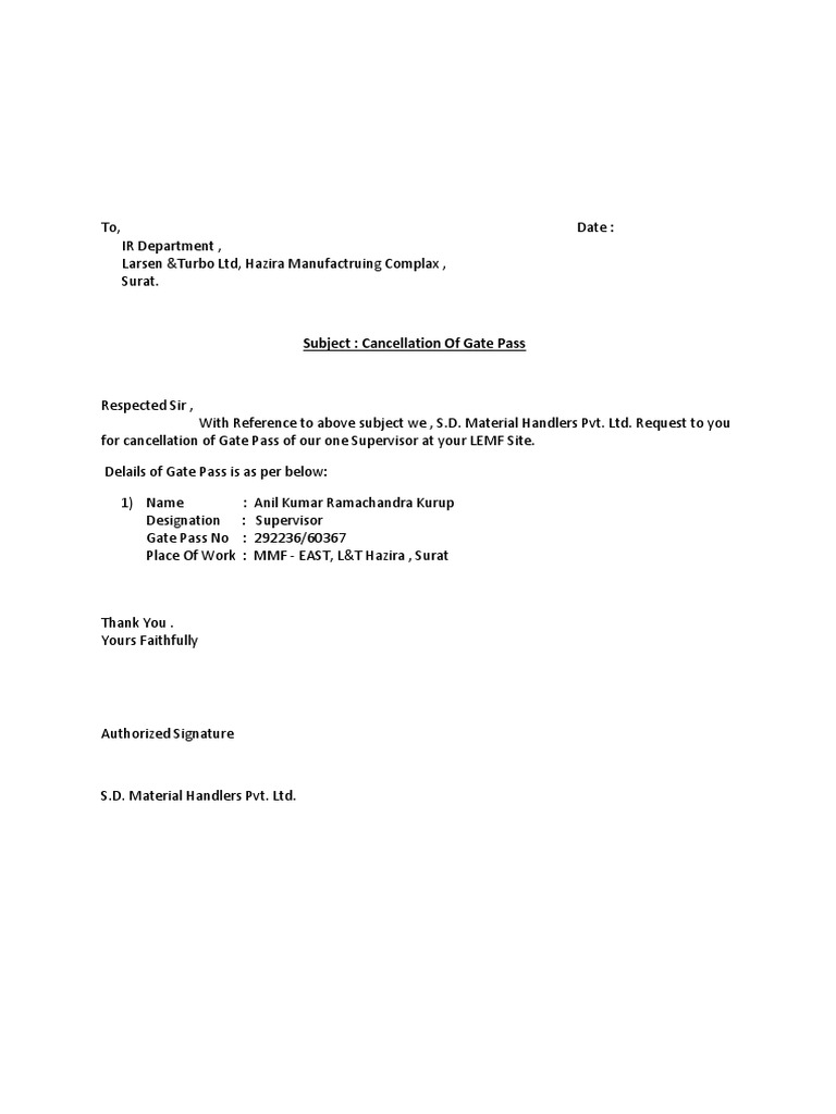Cancellsion Application Form | PDF